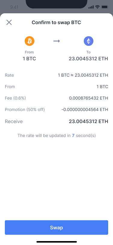 Buying/Selling and Swapping Cryptocurrencies